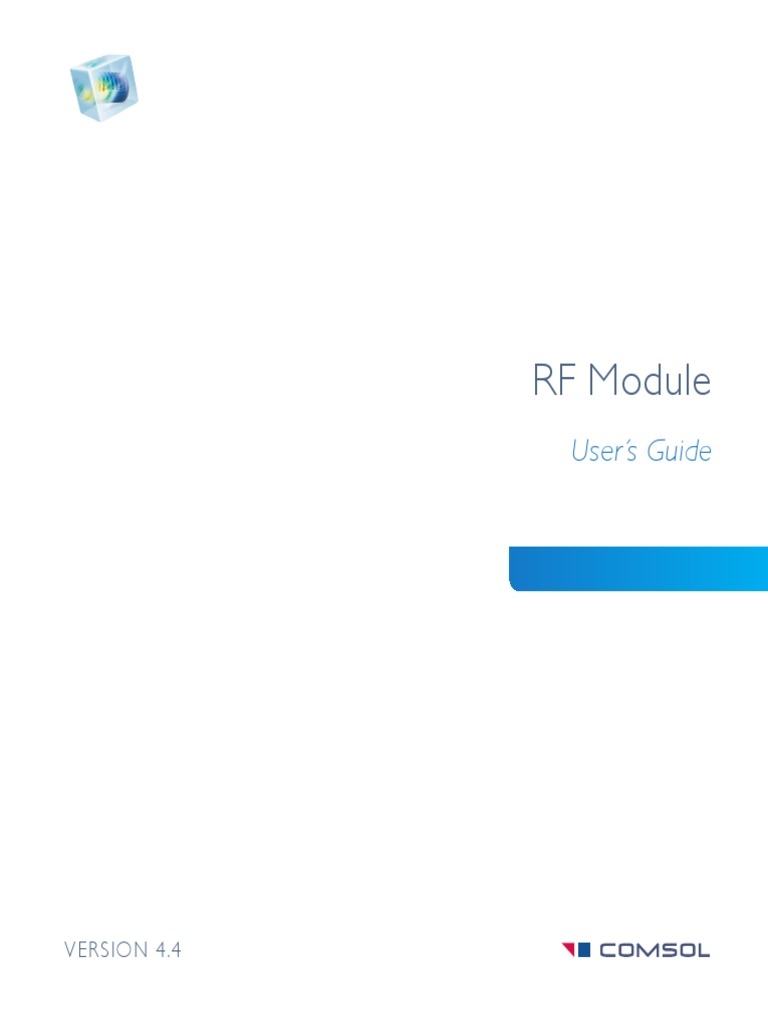 RF Module Users Guide - COMSOL | PDF | Electromagnetic Radiation | Waves