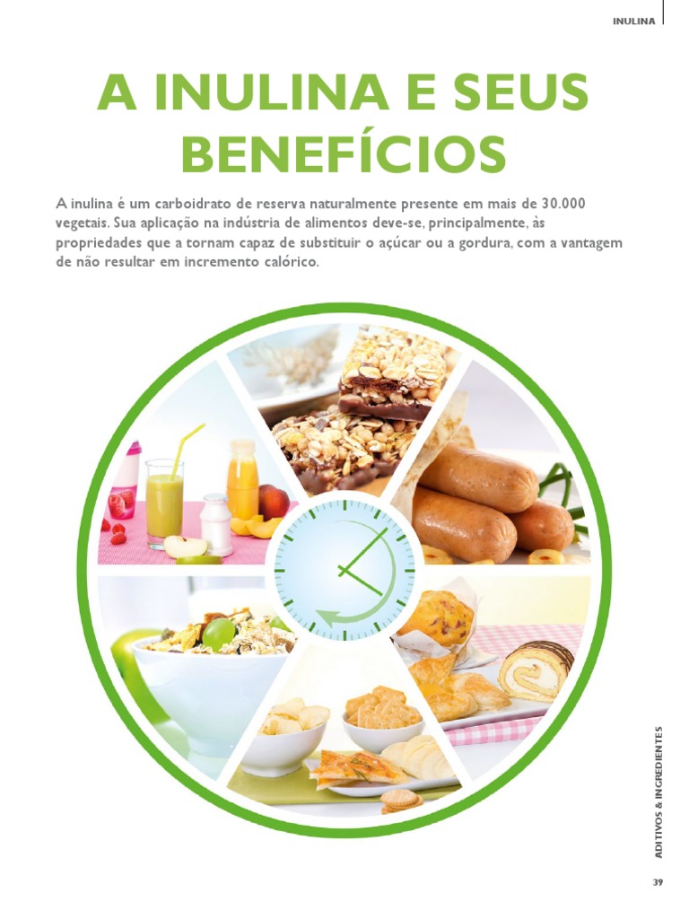 Benefícios da Inulina na Saúde | PDF | Fibra alimentar | Dieta e Nutrição