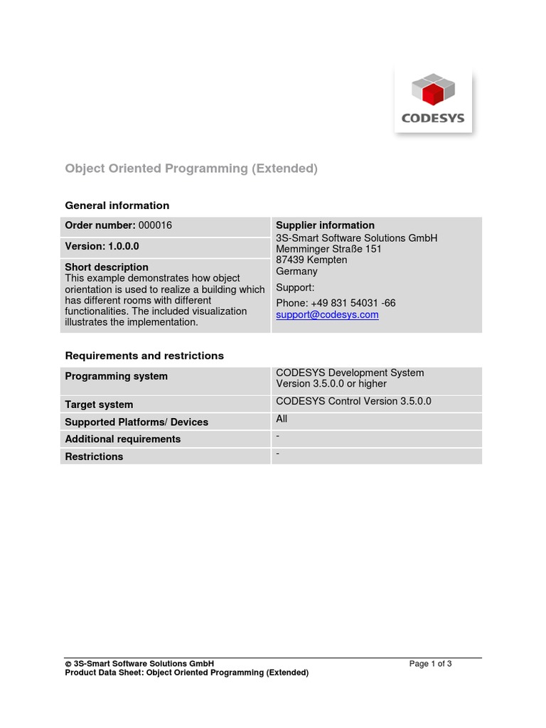 Object Oriented Programming On PLC | PDF | Object Oriented Programming ...