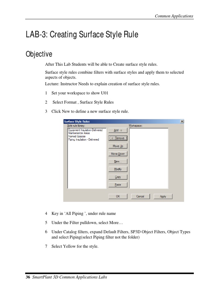 SP3D Common Labs Part6 | PDF | Computing | Information Technology ...