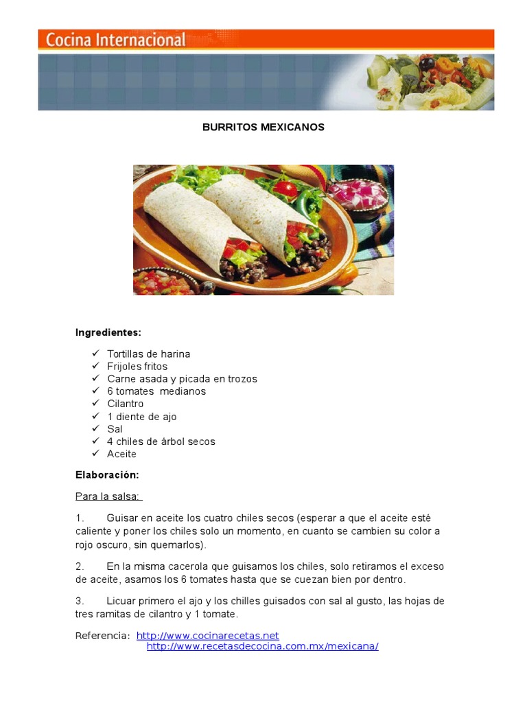 Recetas Comida Mexicana Pdf Cocina Mexicana Cilantro