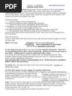 French Syllabus 6th Grade | PDF | Homework | Teaching
