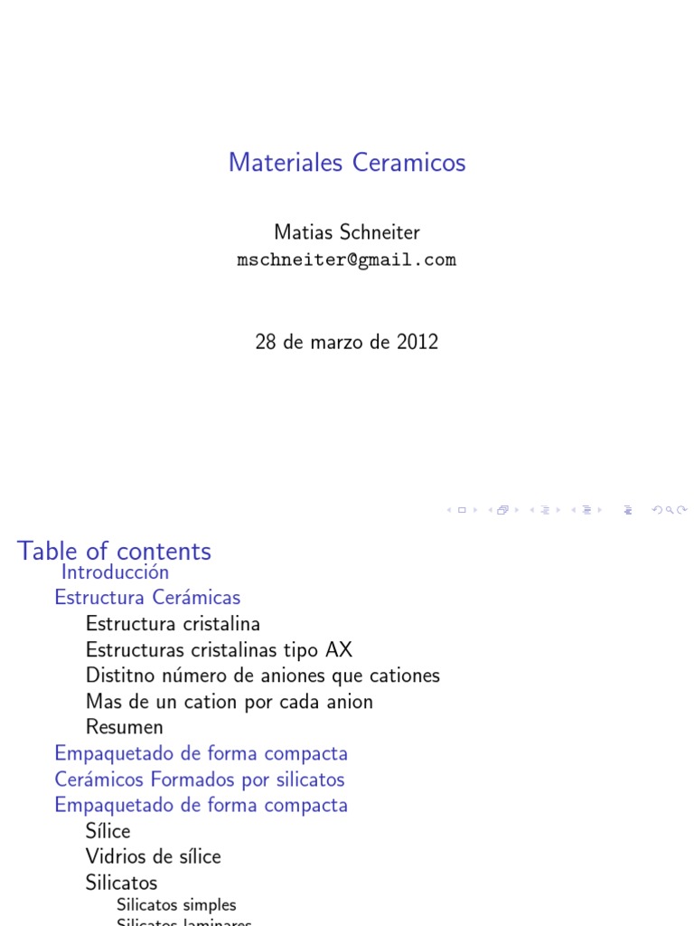 Ceramicos | PDF | Silicato | Enlace químico