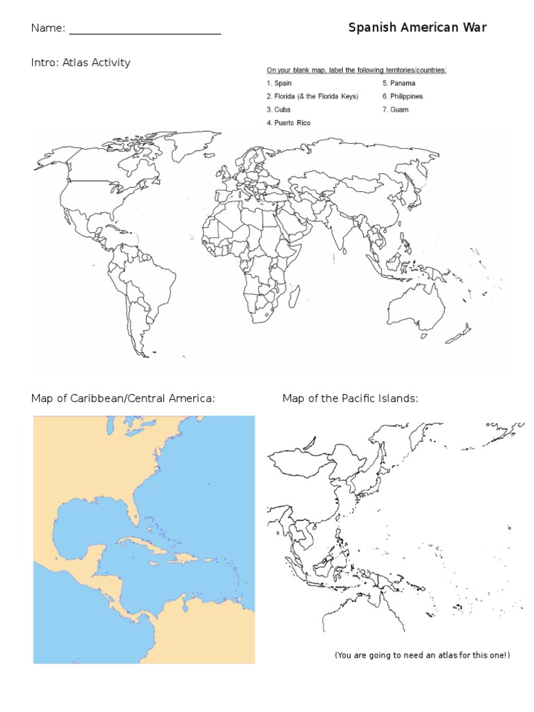 Spanish American War NEARPOD NOTES | PDF
