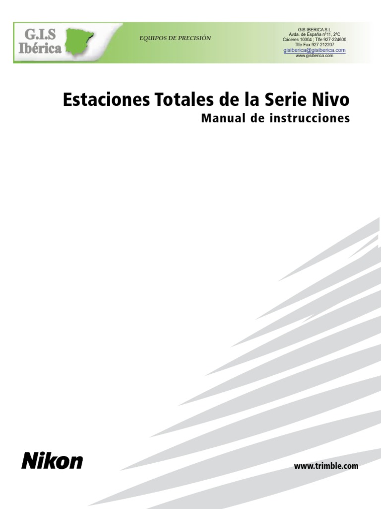 Manual Nikon Nivo 5.m | PDF | Batería (electricidad) | Radio