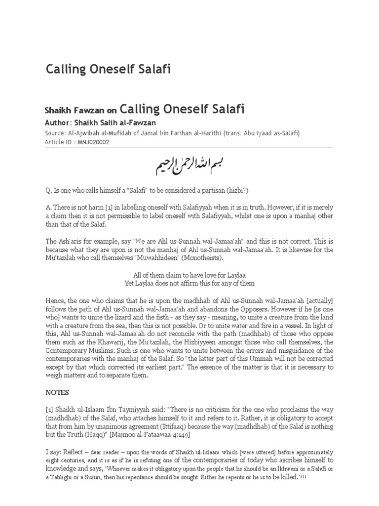 Salafi. Who is he? | Salafi Movement | Islam And Politics