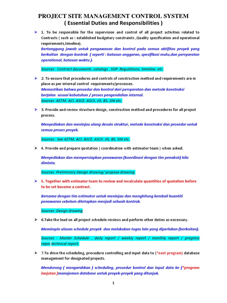 Project Management Control System | PDF | Project Management ...