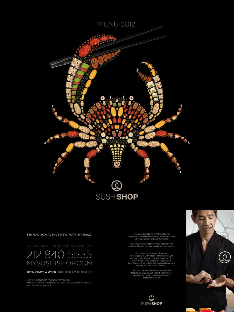 Sushi Shop Menu | PDF | Sushi | Dill