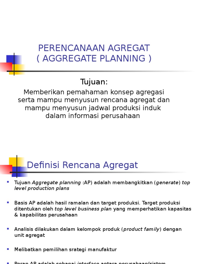 Agregat+PLanning 3 | PDF