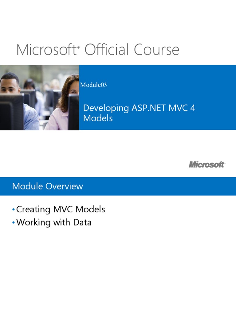 Microsoft Official Course: Models | Download Free PDF | Entity Framework | Model–View–Controller