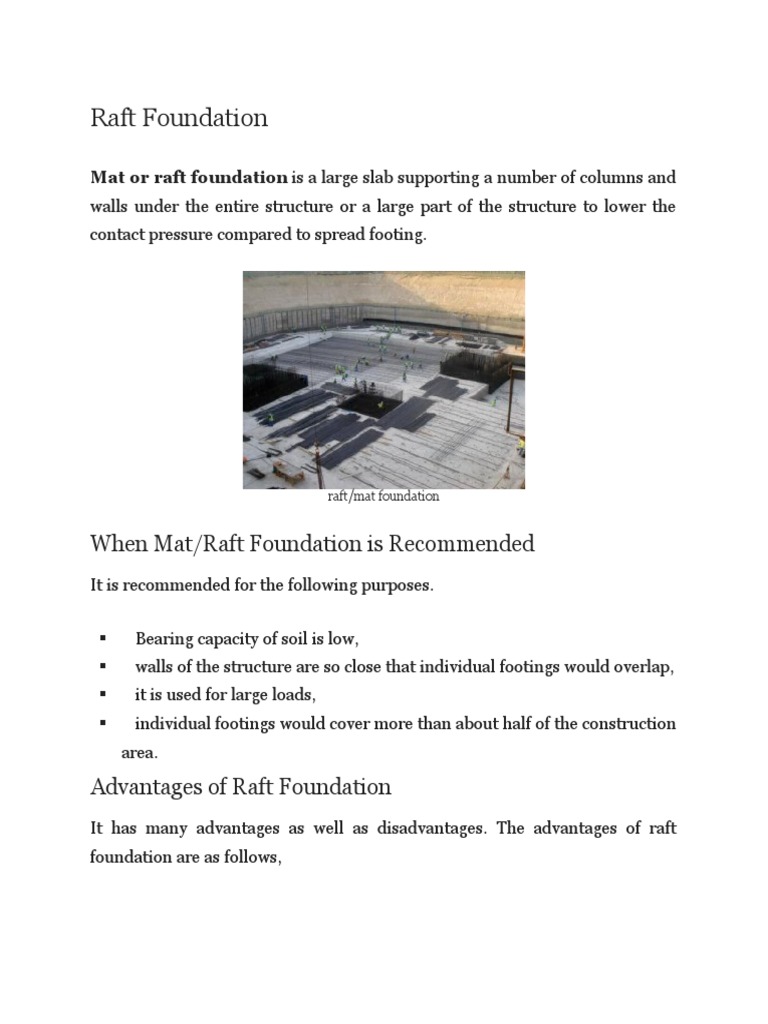 Raft Foundation Guide for Builders | PDF | Foundation (Engineering ...