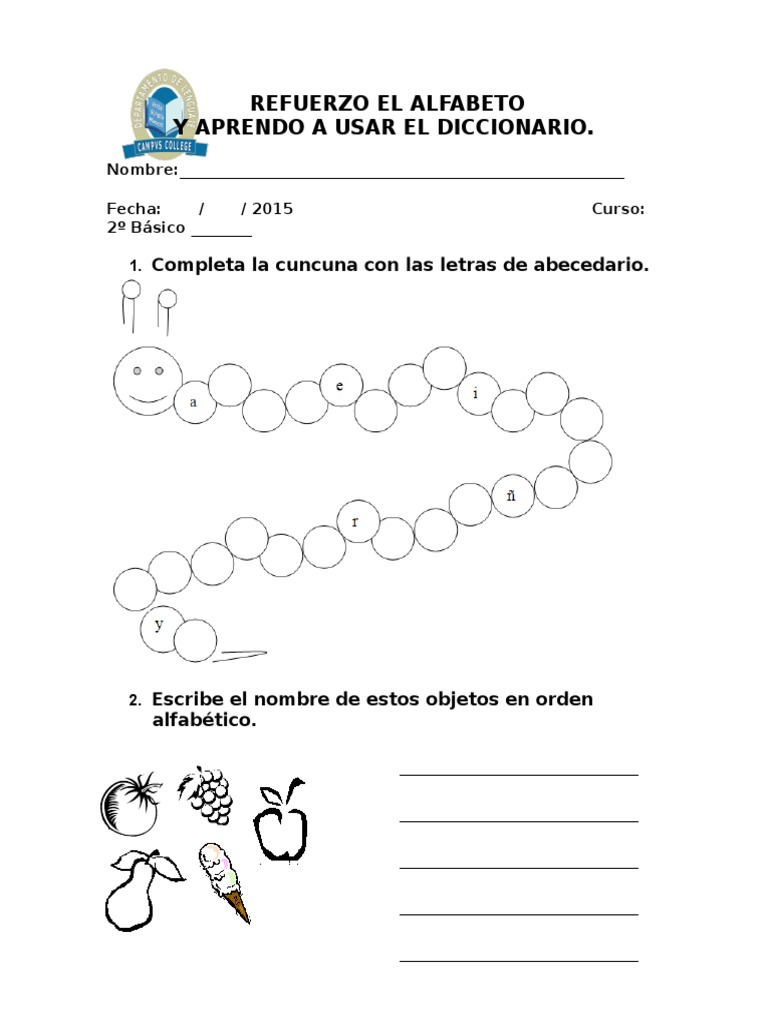 El Alfabeto 2° Básico | PDF