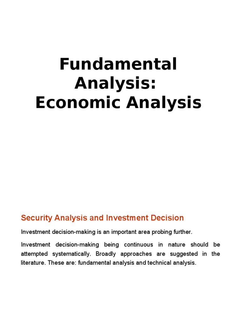 Economic Analysis for Investment Decisions | PDF | Macroeconomics ...