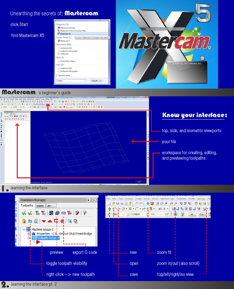 Tutorial Cards Mastercam | PDF | Machining | Software