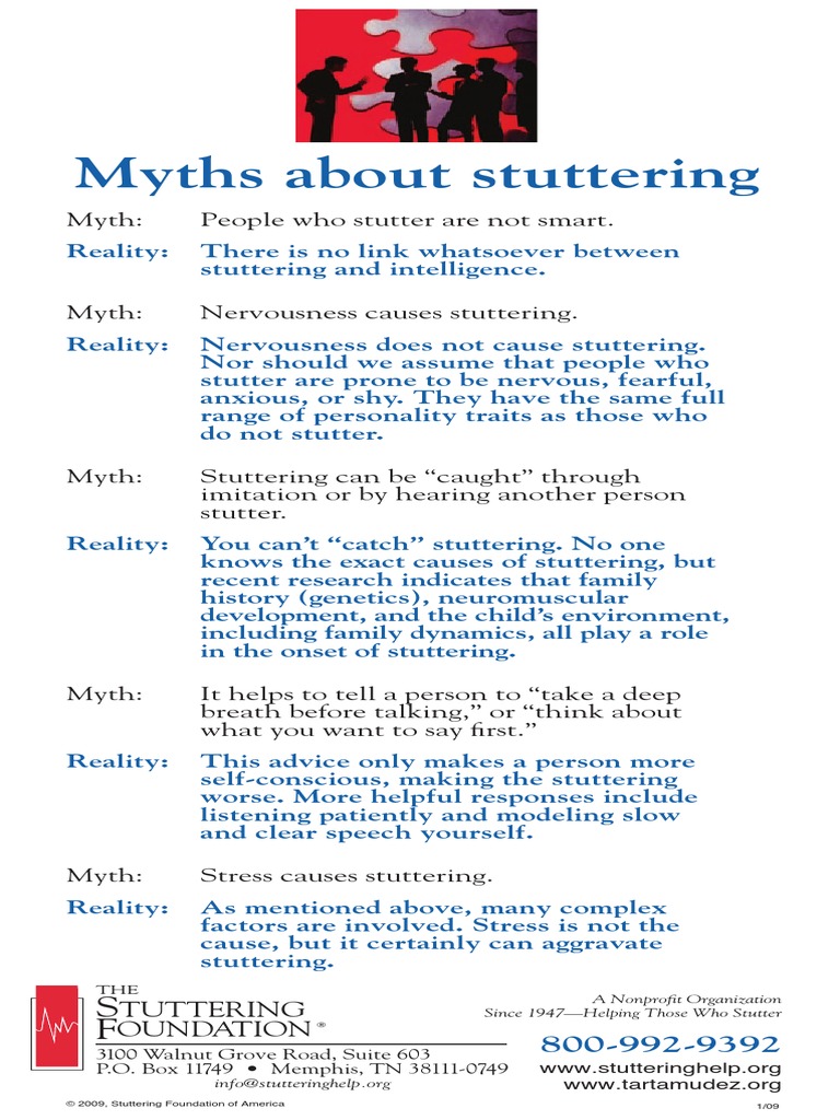 Stuttering Myths | PDF | Self-Improvement