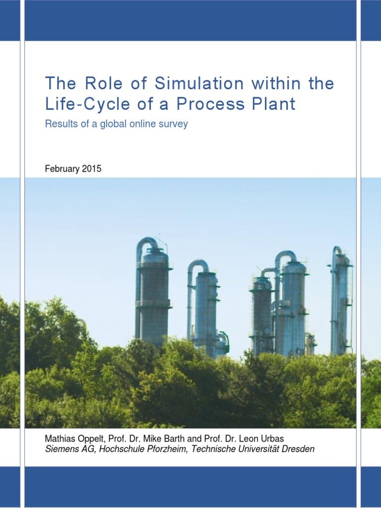 The Role of Simulation Within The Life-Cycle of A Process Plant | PDF ...