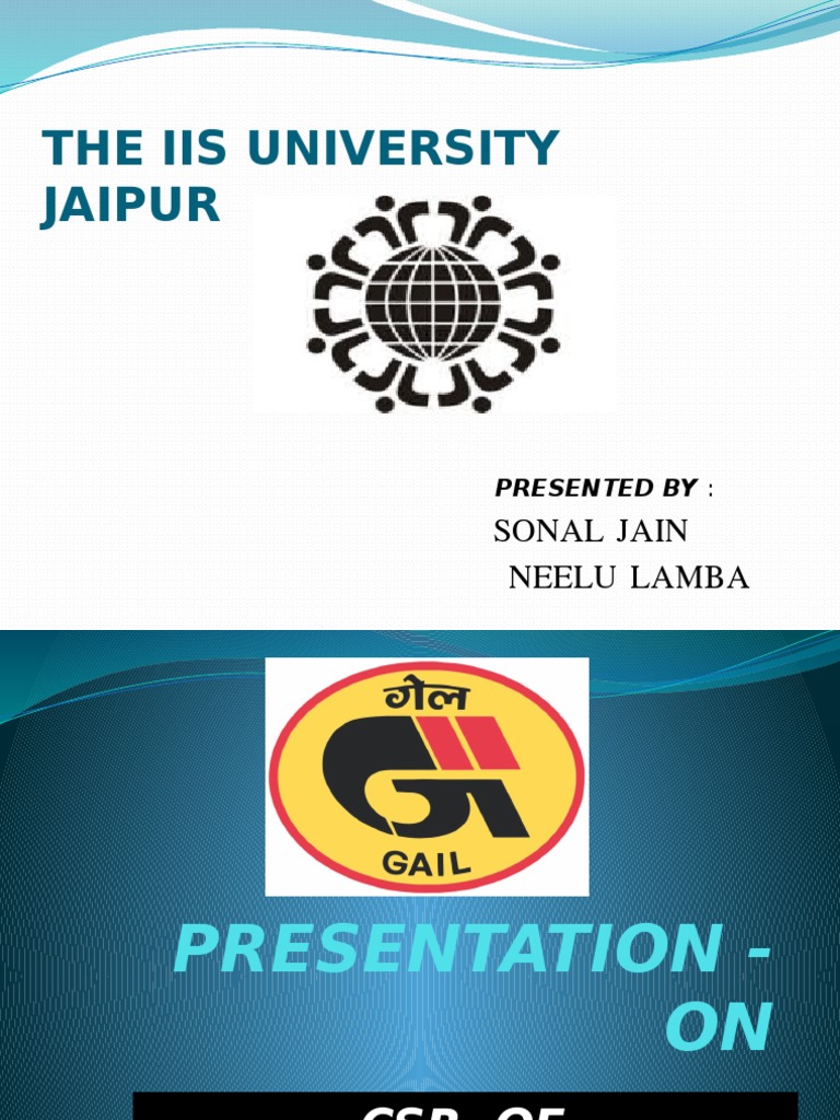 The Iis University Jaipur: Sonal Jain Neelu Lamba | PDF
