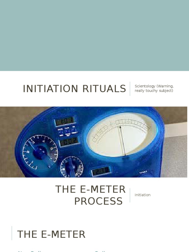 Scientology Initiation Rituals Explained | PDF