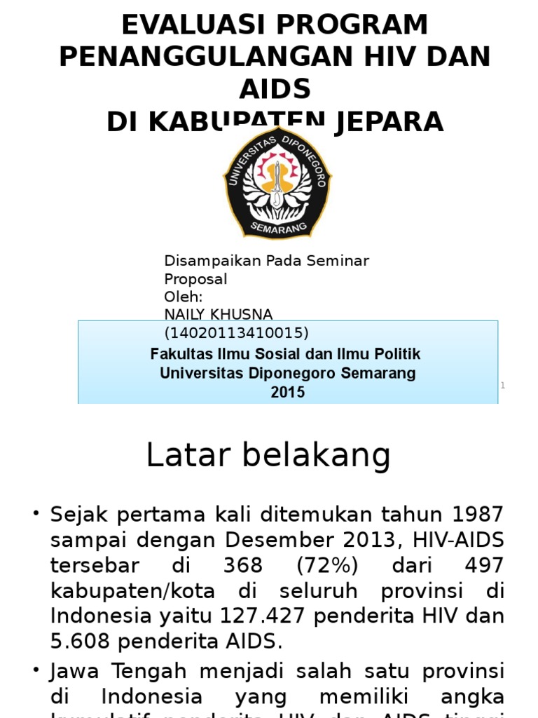 Evaluasi Program Penanggulangan Hiv Dan Aids | PDF