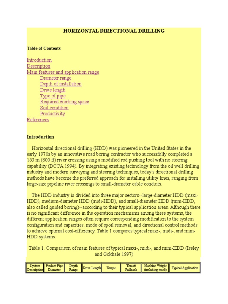 Horizontal Directional Drilling | PDF | Drilling Rig | Pipe (Fluid ...
