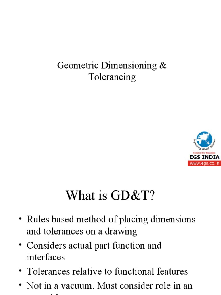 GD&T - Overview | PDF | Engineering Tolerance | Geometry
