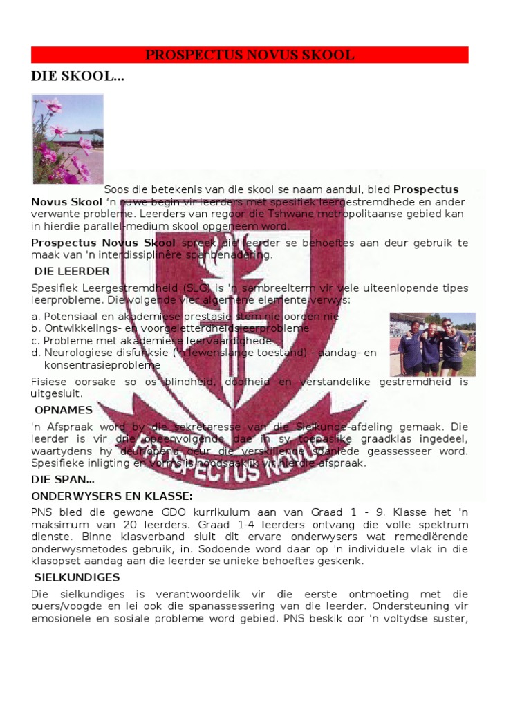 Prospectus Novus Skool Die Skool... | PDF