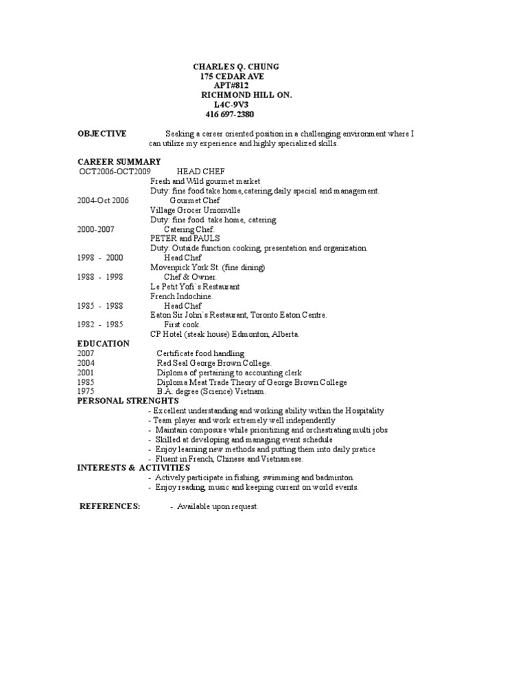 Charles Resume | PDF