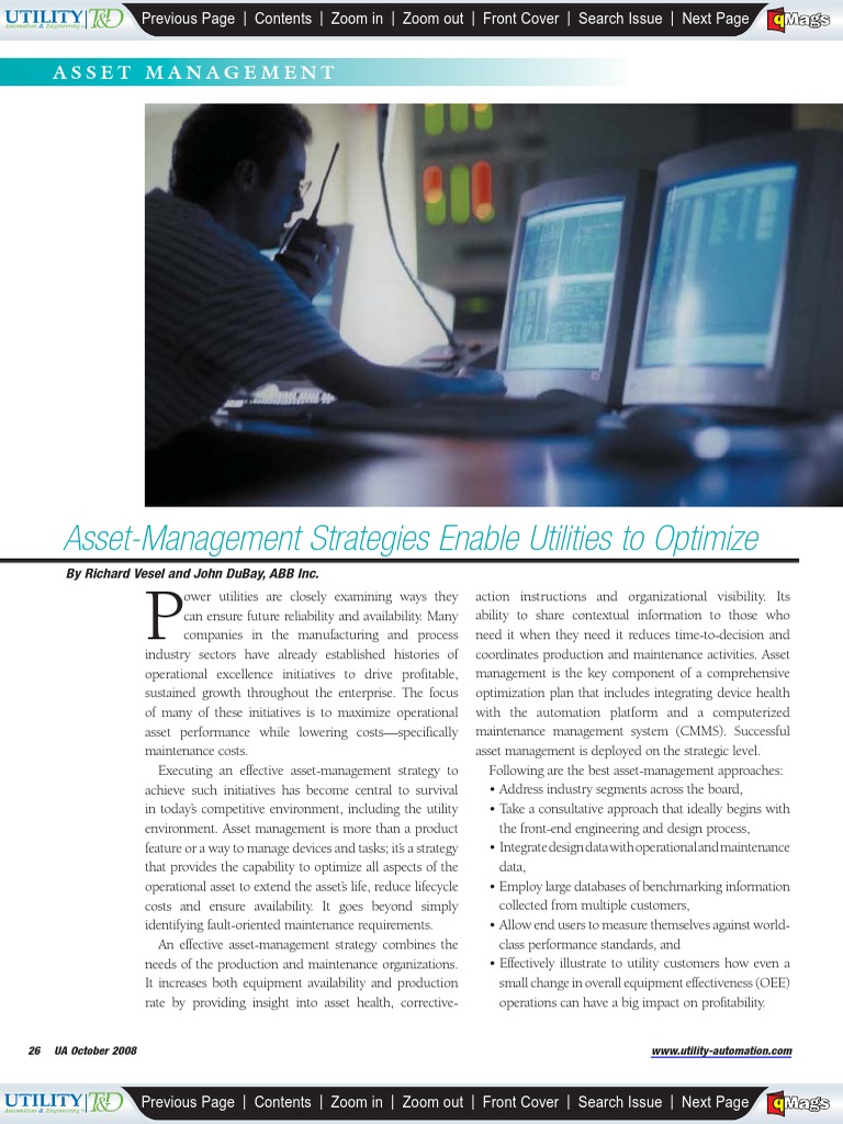 Asset Management Strategies | PDF | Reliability Engineering | Asset ...