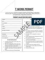 OSH-18 (PTW) Permit To Work System Procedure | PDF | Occupational ...