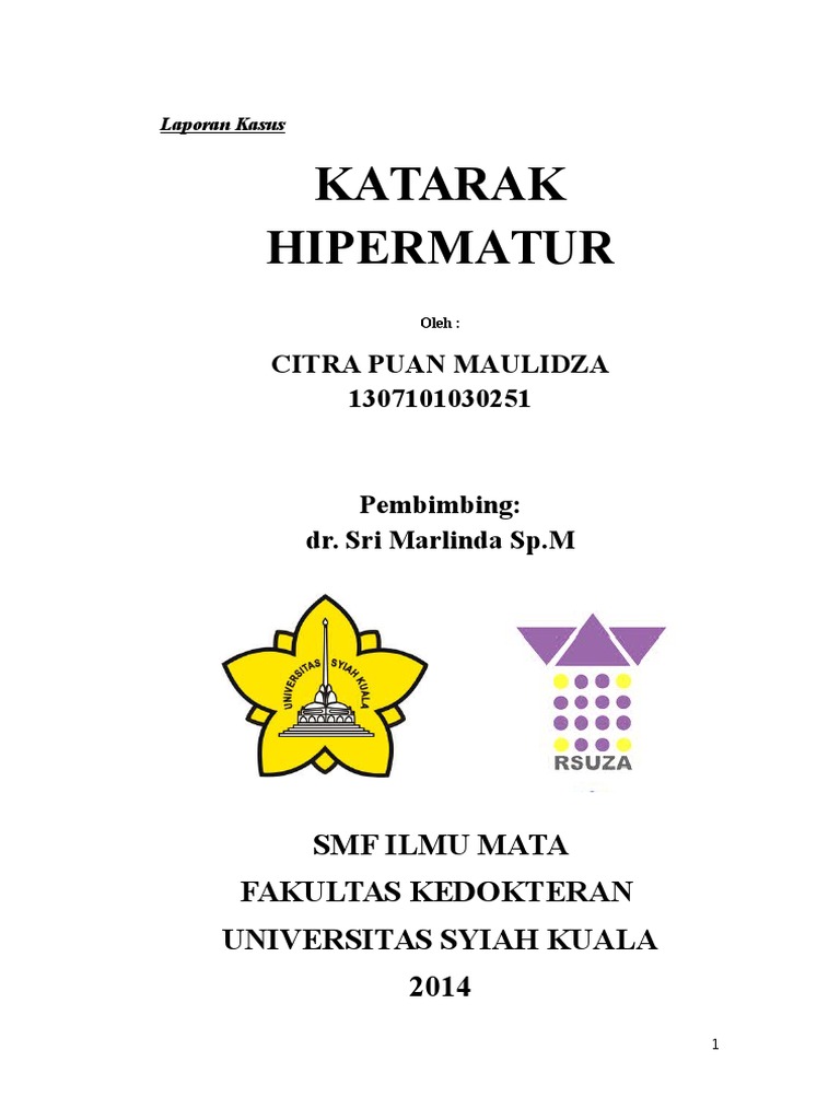 Lapkas Mata Katarak Hipermatur | PDF