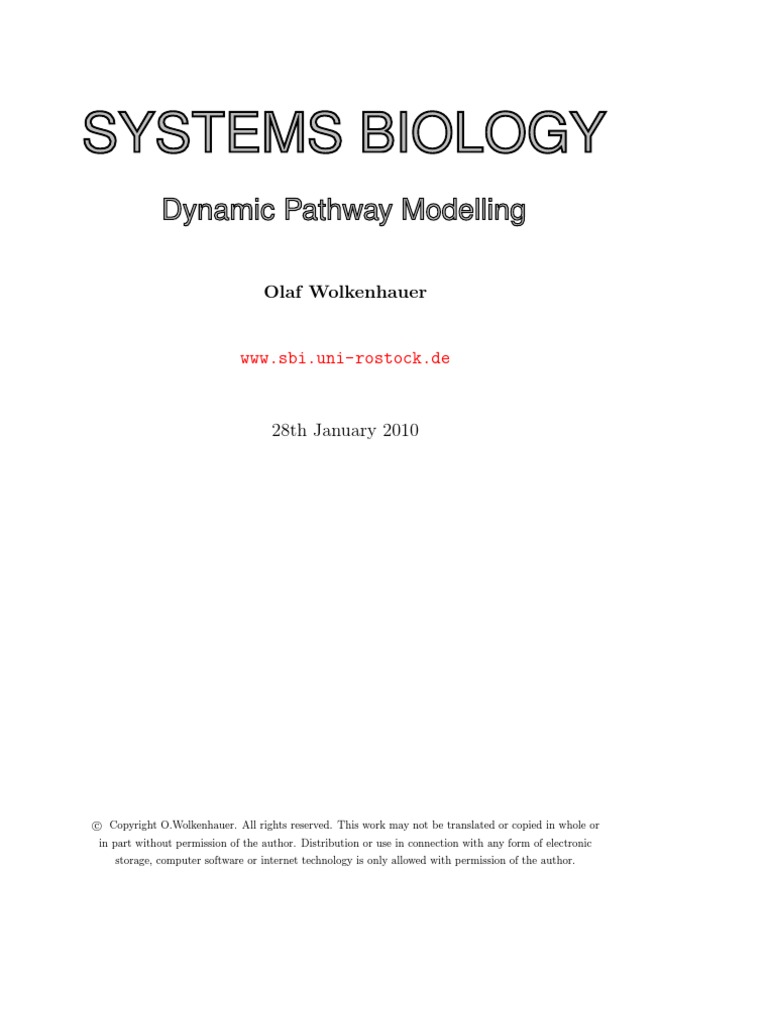 Systems Biology | PDF | Systems Biology | Bioinformatics