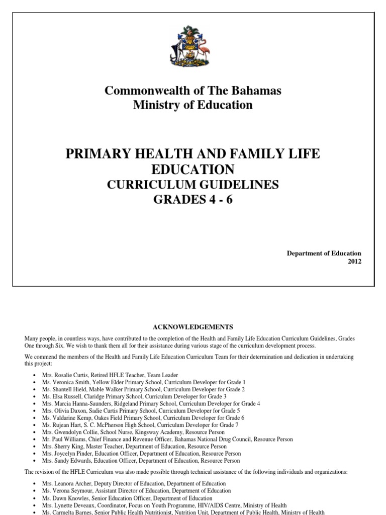 HFLE Curriculum Grades 4 - 6 Revised 03 10 12-1 | Friendship ...