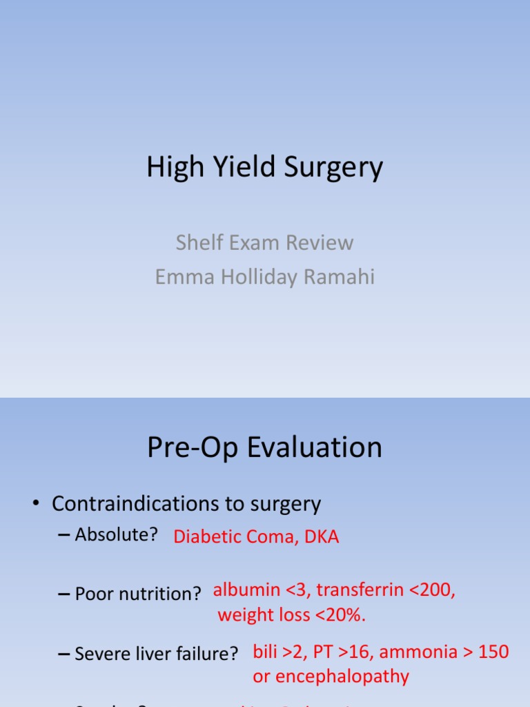 Emma Holliday - High Yield Surgery Review Powerpoint | PDF | Breast ...