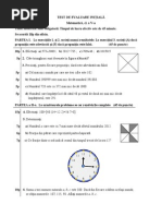 Interpretare Teste Initiale | PDF