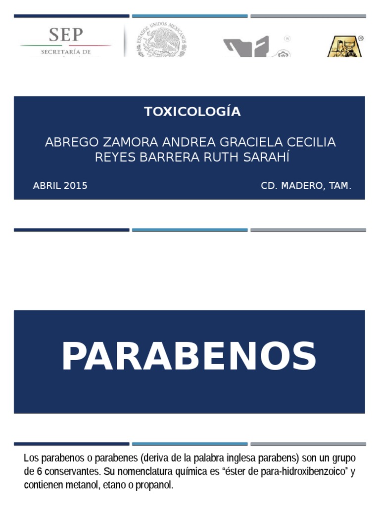 Parabenos | PDF | Sistema endocrino | Cáncer