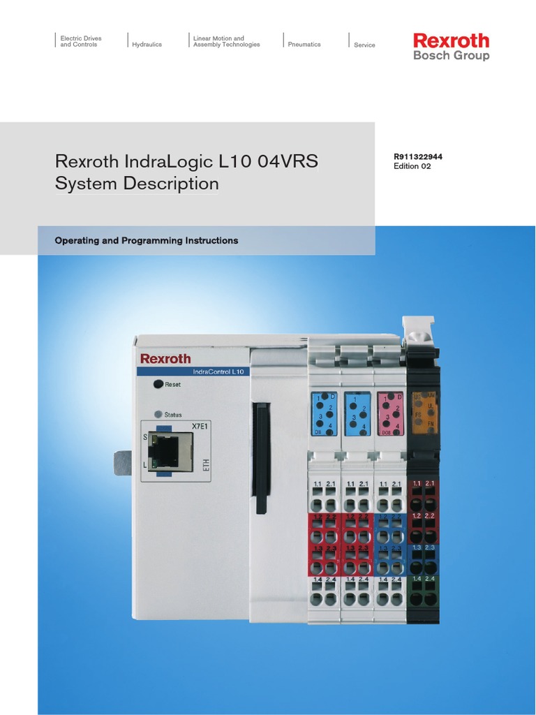 Rexroth Indralogic L10 04Vrs System Description: Operating and ...