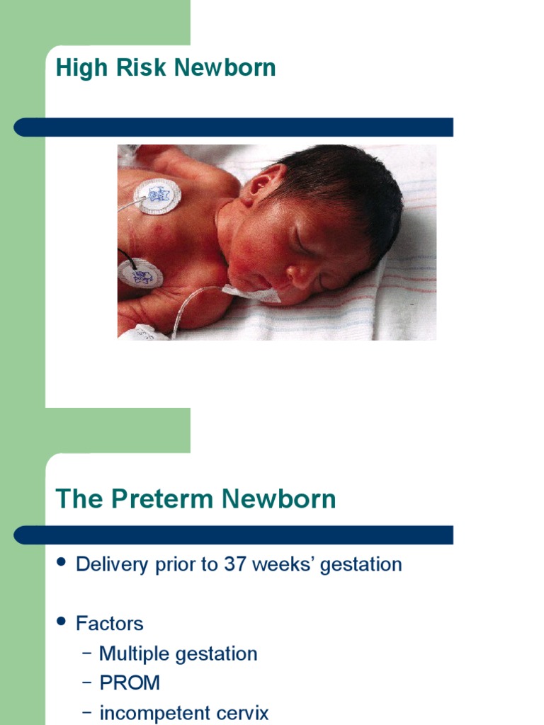 High Risk Newborn | PDF | Hypoglycemia | Preterm Birth