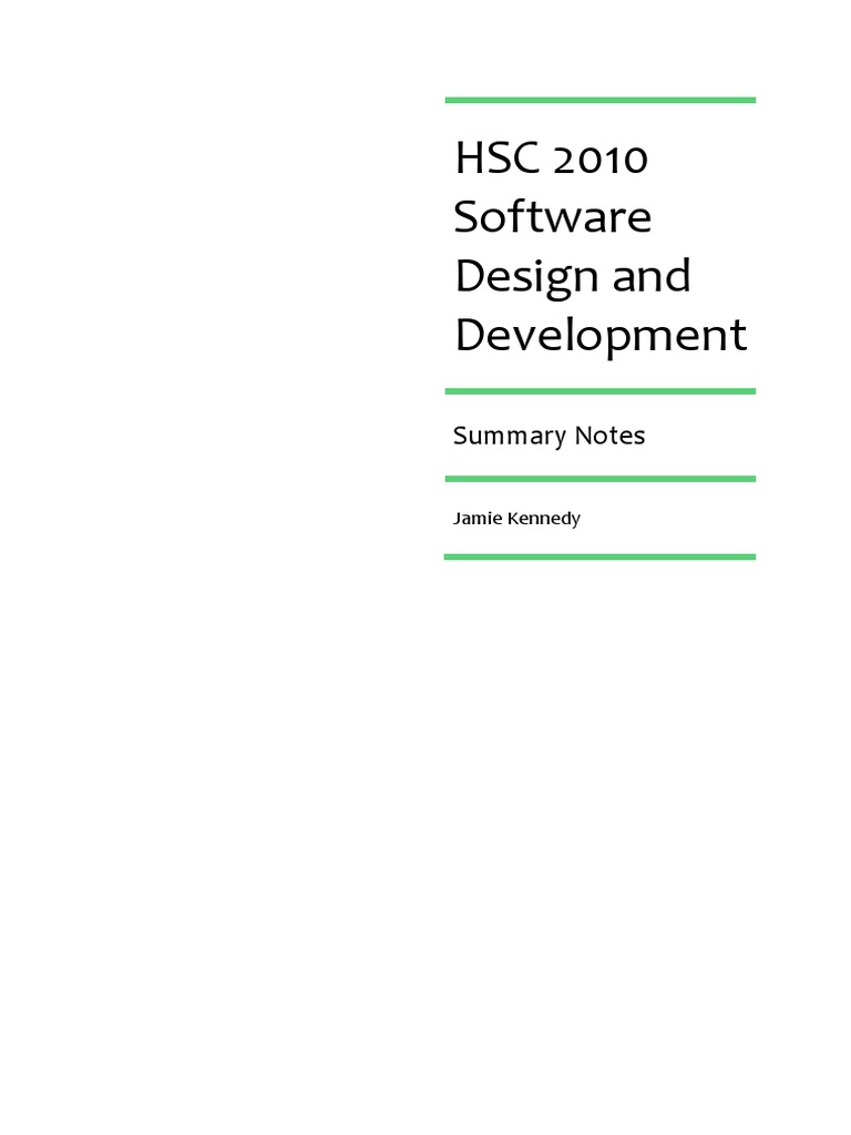 Summary Notes PDF | PDF | Software Prototyping | Parameter (Computer ...