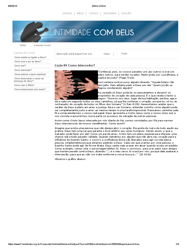 Como Interceder por Alguém em Oração | PDF | Oração | Santo