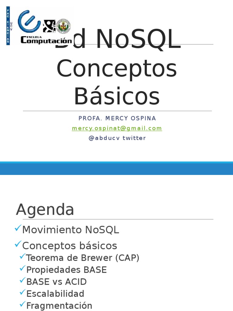 BD NoSQL Conceptos Basicos | Descargar gratis PDF | No Sql | Bases de datos