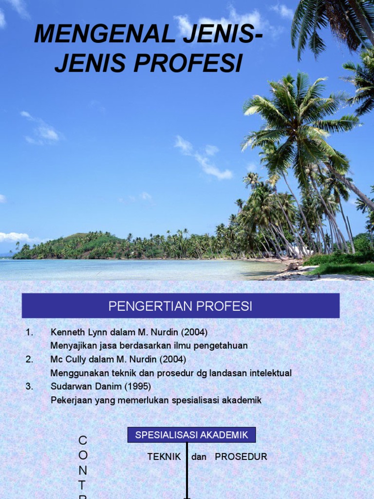 Mengenal Jenis-Jenis Profesi | PDF