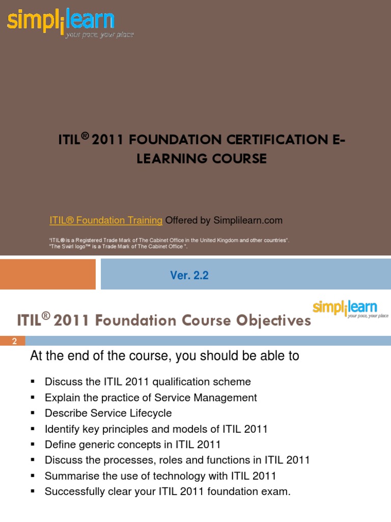 Itil Foundation Training | PDF | Business