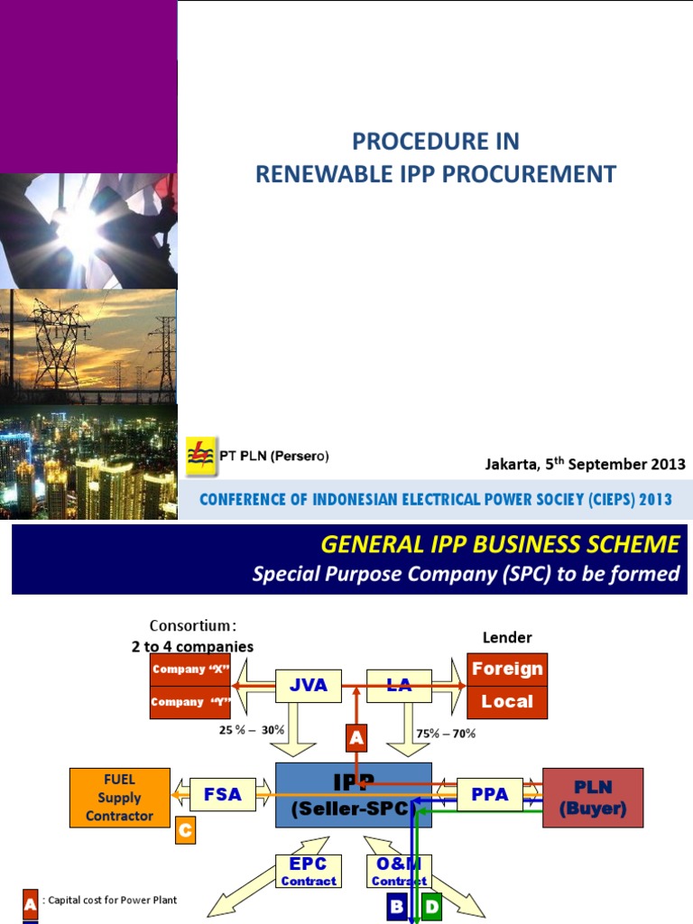 IPP Procedure Conference | PDF | Public–Private Partnership | Renewable ...