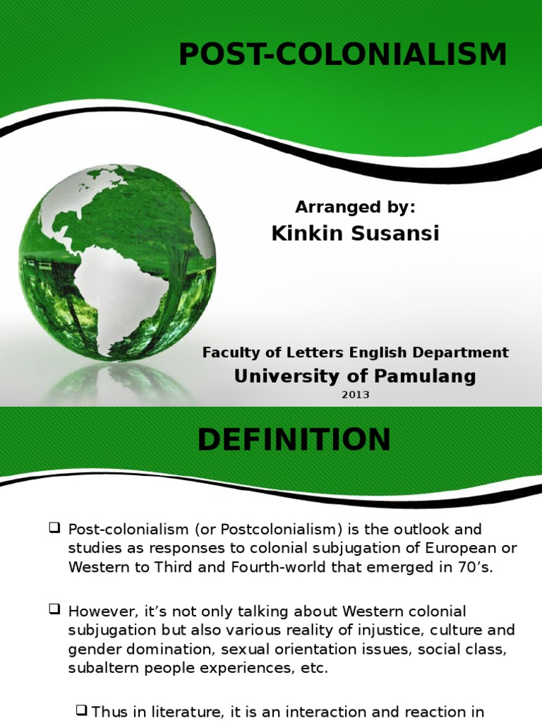 Post Colonialism | Postcolonialism | Colonialism