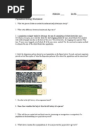 AP Biology Population Ecology Practice Problems | PDF | Population ...