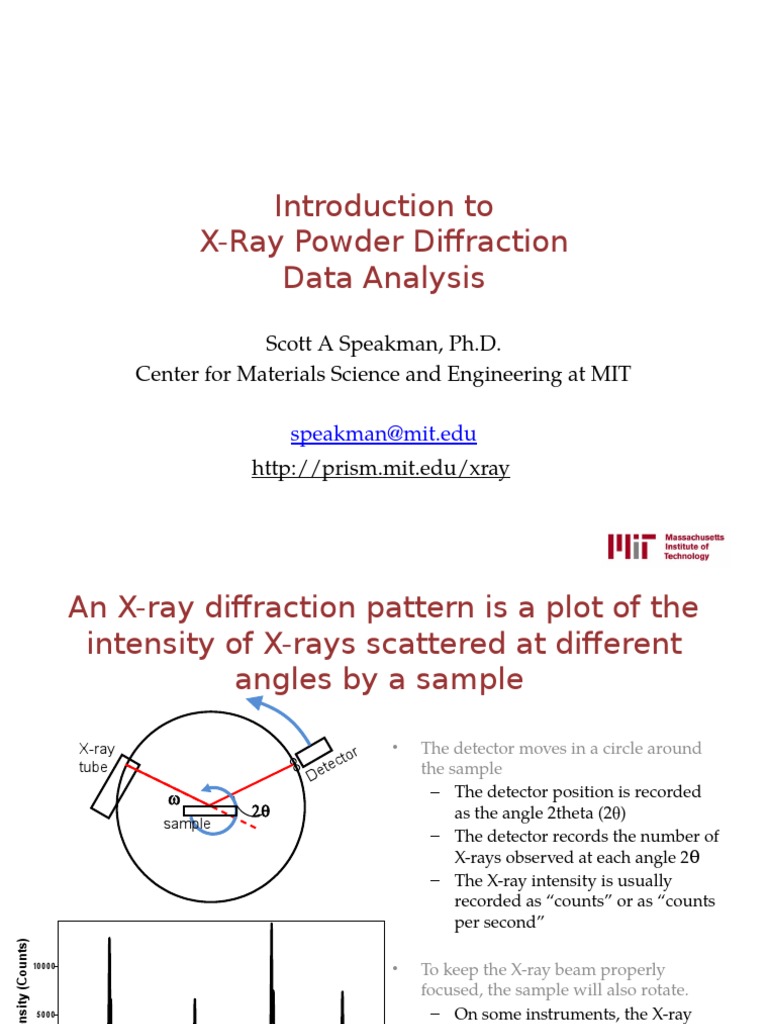 2 Introduction To XRPD Data Analysis | PDF | X Ray Crystallography ...