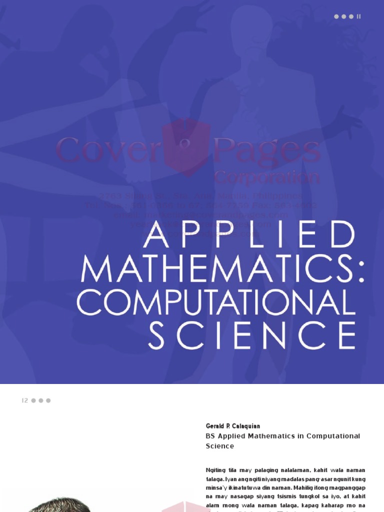 Applied Math - Computational Science | PDF