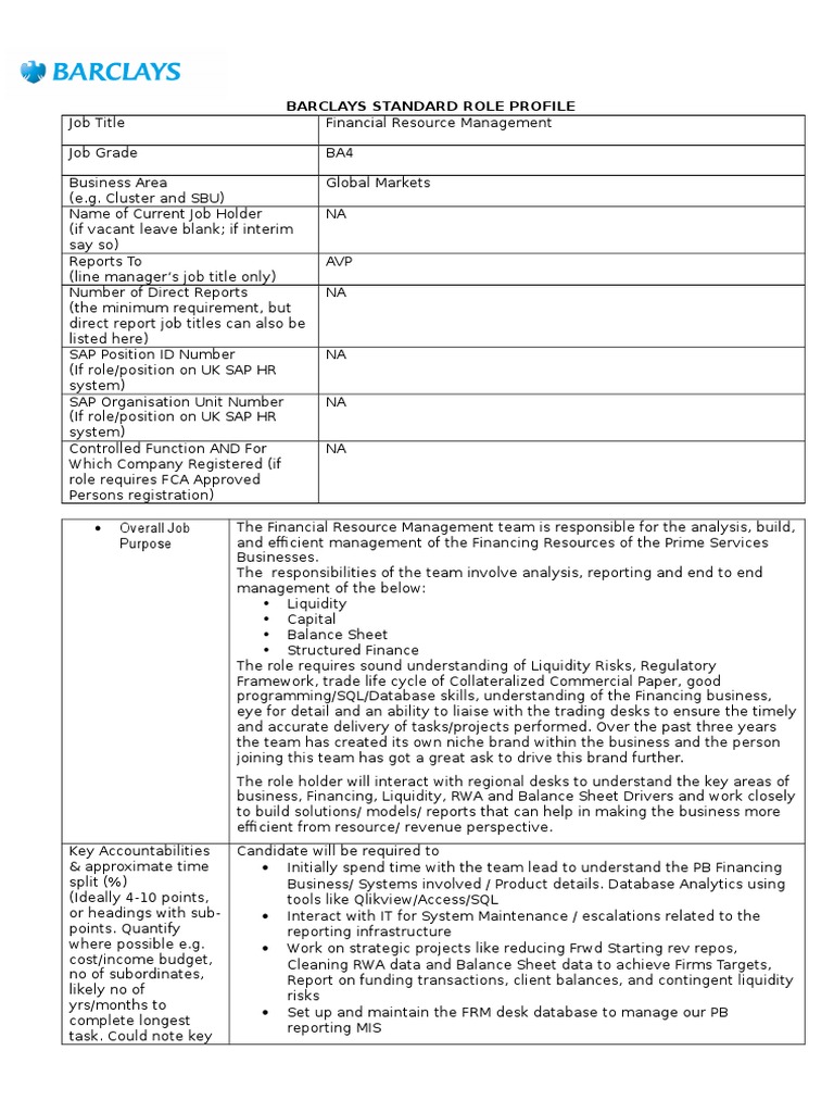 Financial Resource Management | Microsoft Access | Business Economics