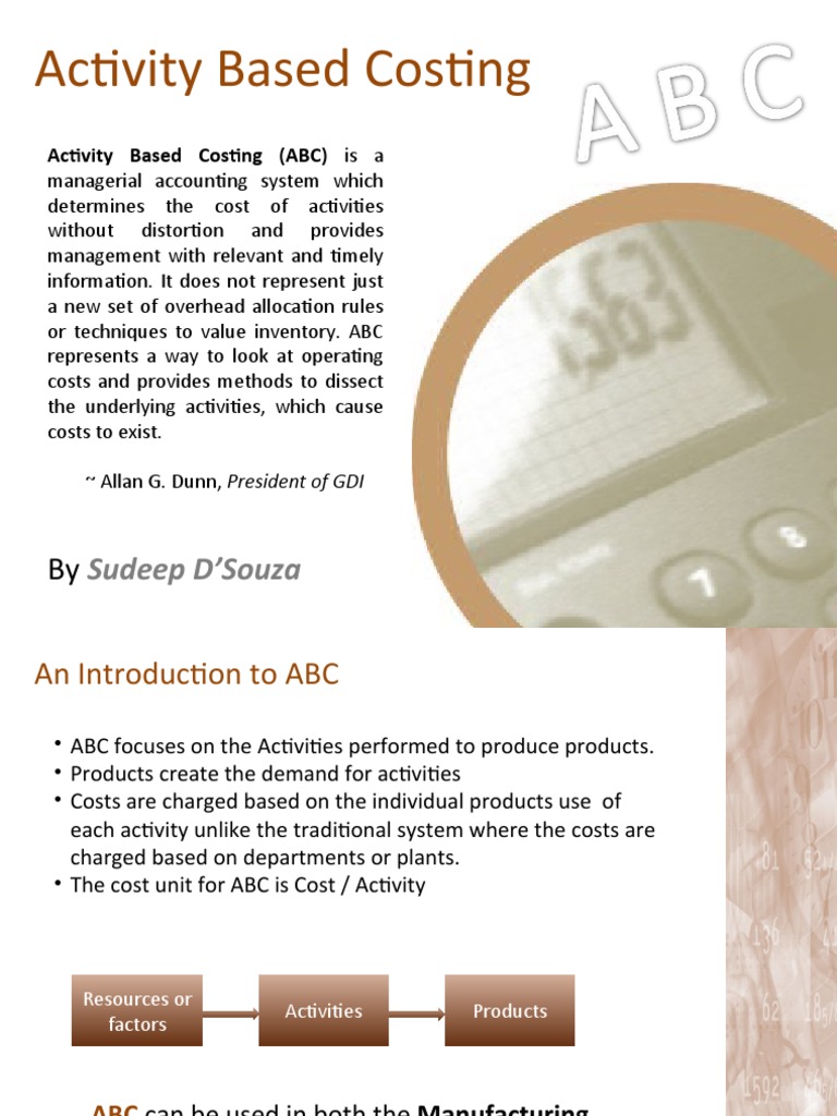 Activity Based Costing | PDF | Cost Accounting | Cost