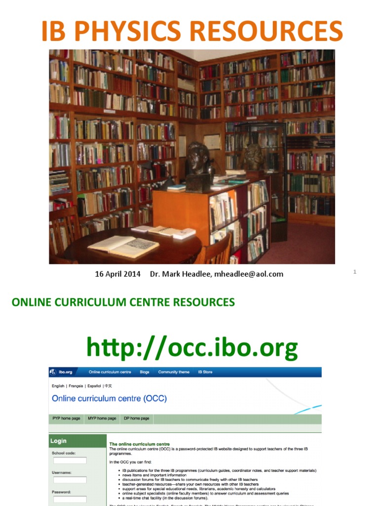 IB Physics Resources 2014 | PDF | Learning | Behavior Modification